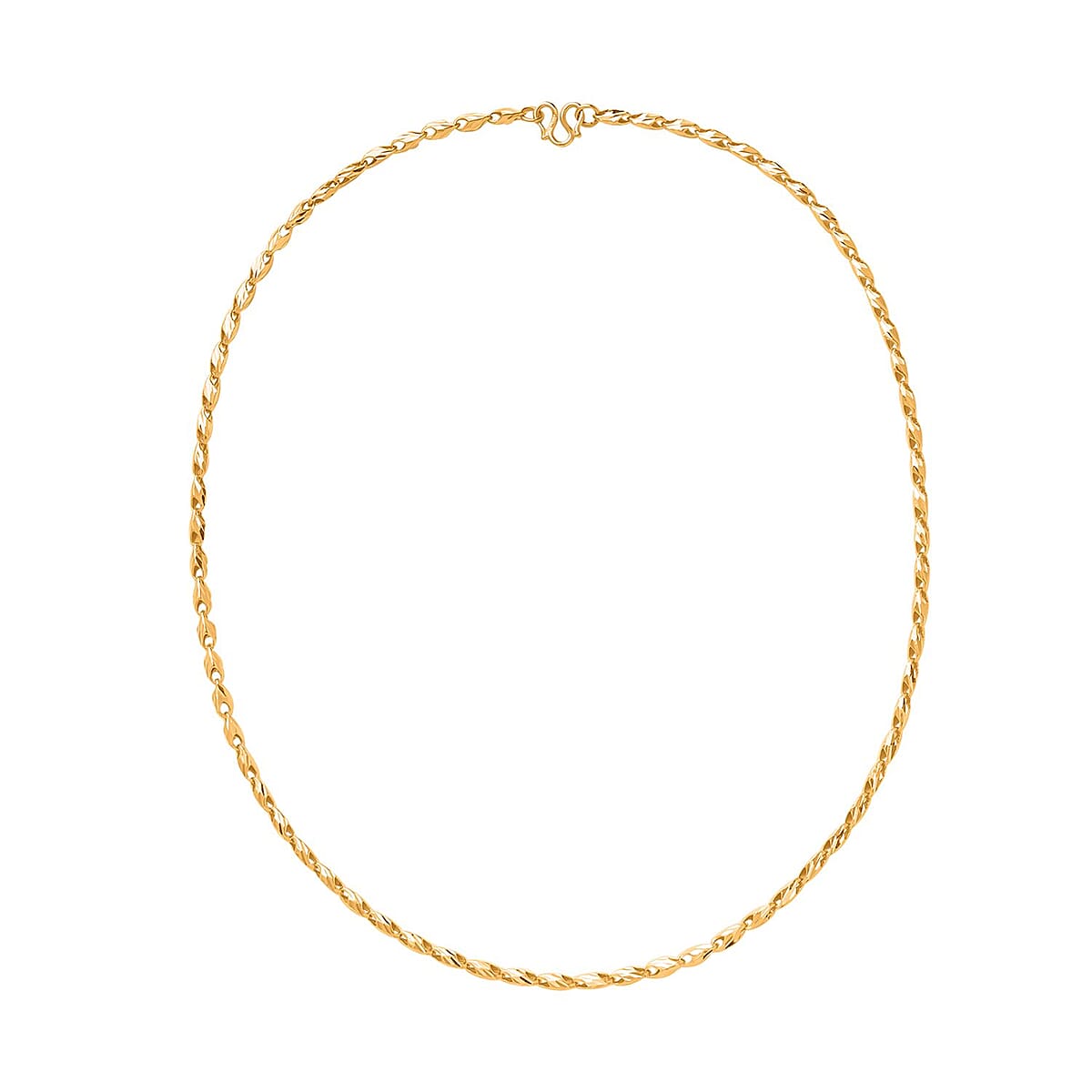 Buy 24K Yellow Gold Electroform 4mm Necklace 20 Inches 14.25 Grams at ...