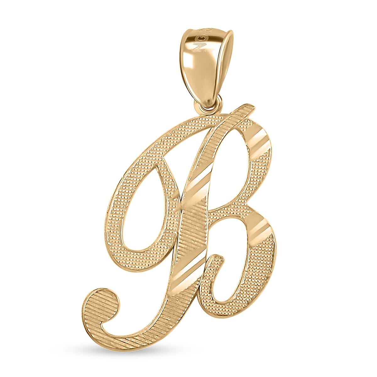 Buy 10K Yellow Gold Initial B Pendant at ShopLC.