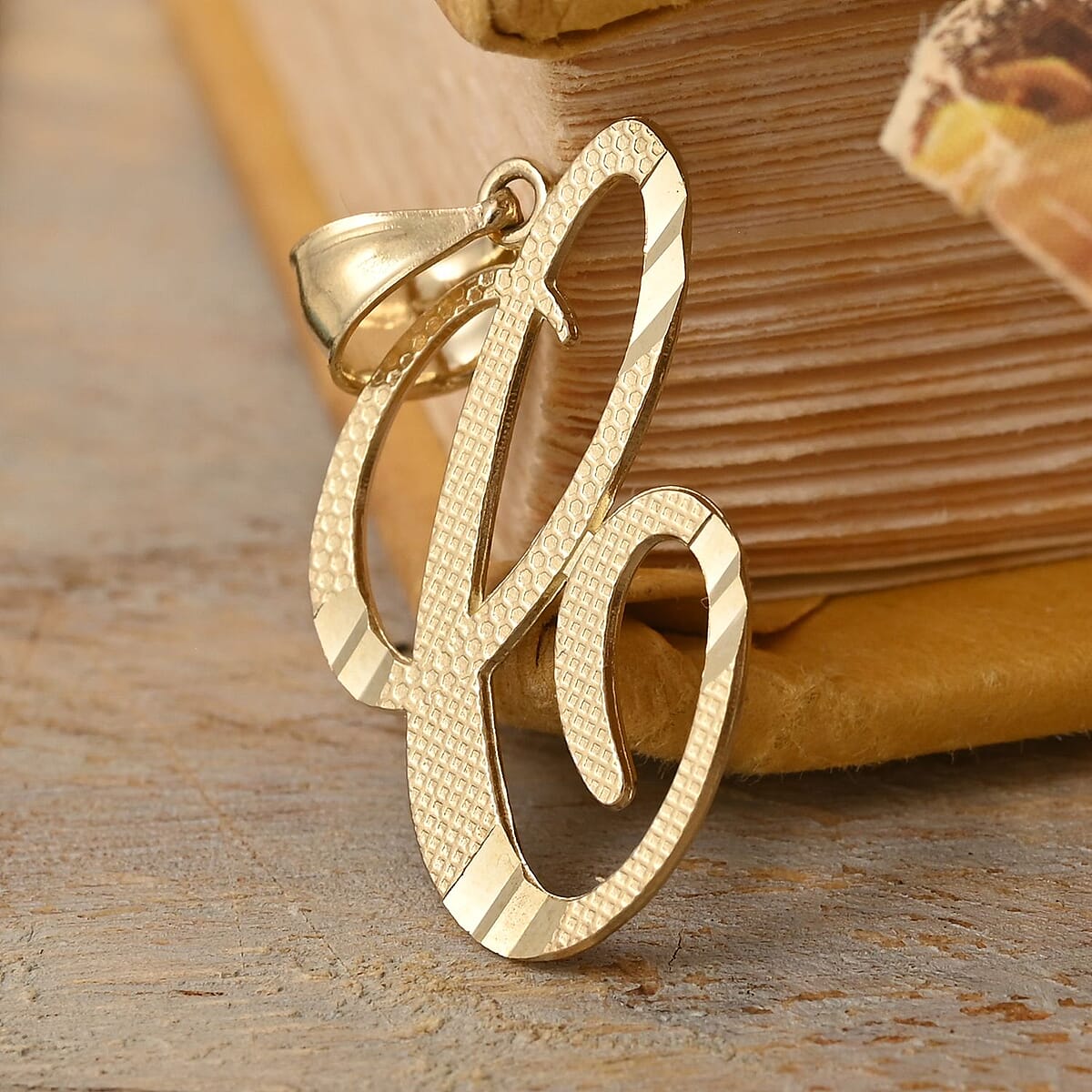 Buy 10K Yellow Gold Initial C Pendant at ShopLC.