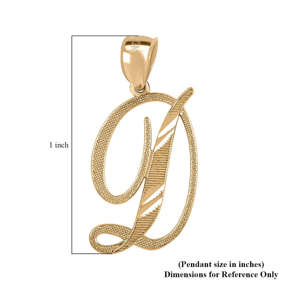 Buy 10K Yellow Gold Initial D Pendant at ShopLC.
