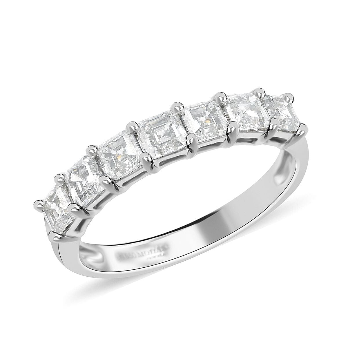 Buy Modani 950 Platinum E-F VS Diamond Ring 4.40 Grams 1.30 ctw (Del ...