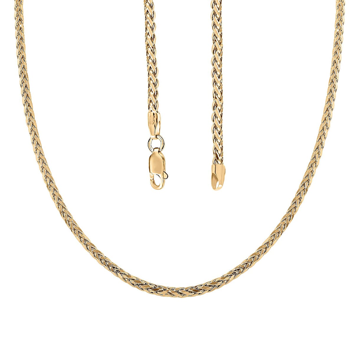 Buy 10K Yellow Gold 3mm Palma Chain Necklace 22 Inches 9.50 Grams at ...