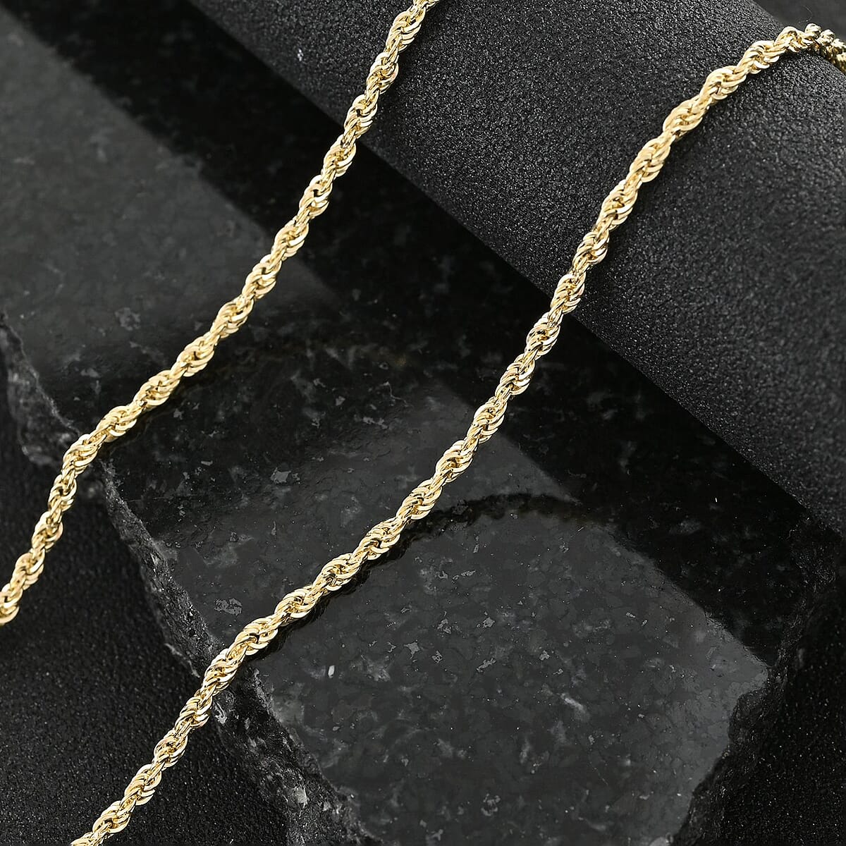 Buy 14K Yellow Gold 1.5mm Rope Chain Necklace 20 Inches 1.55 Grams at ...