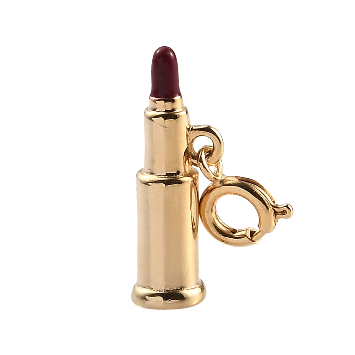 Buy Karis Red Lipstick Charm in 18K YG Plated at ShopLC.