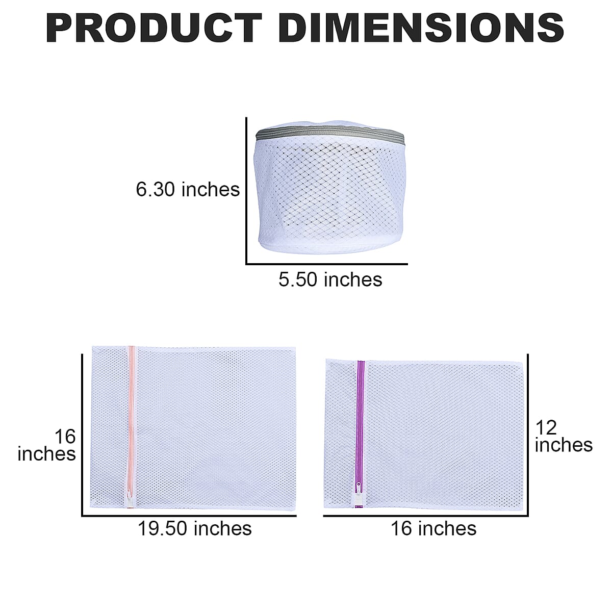 Buy Homesmart Set of 5, Red Mesh Laundry Bag 4 Pcs with 1 Cylindrical ...