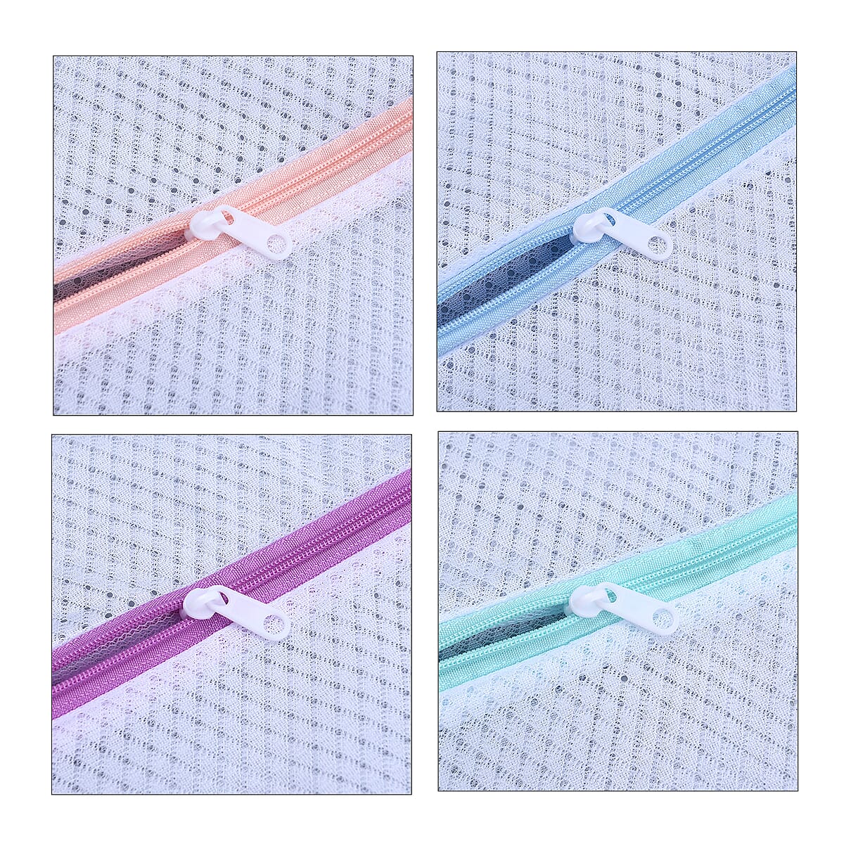 Buy Homesmart Set of 5, Red Mesh Laundry Bag 4 Pcs with 1 Cylindrical ...