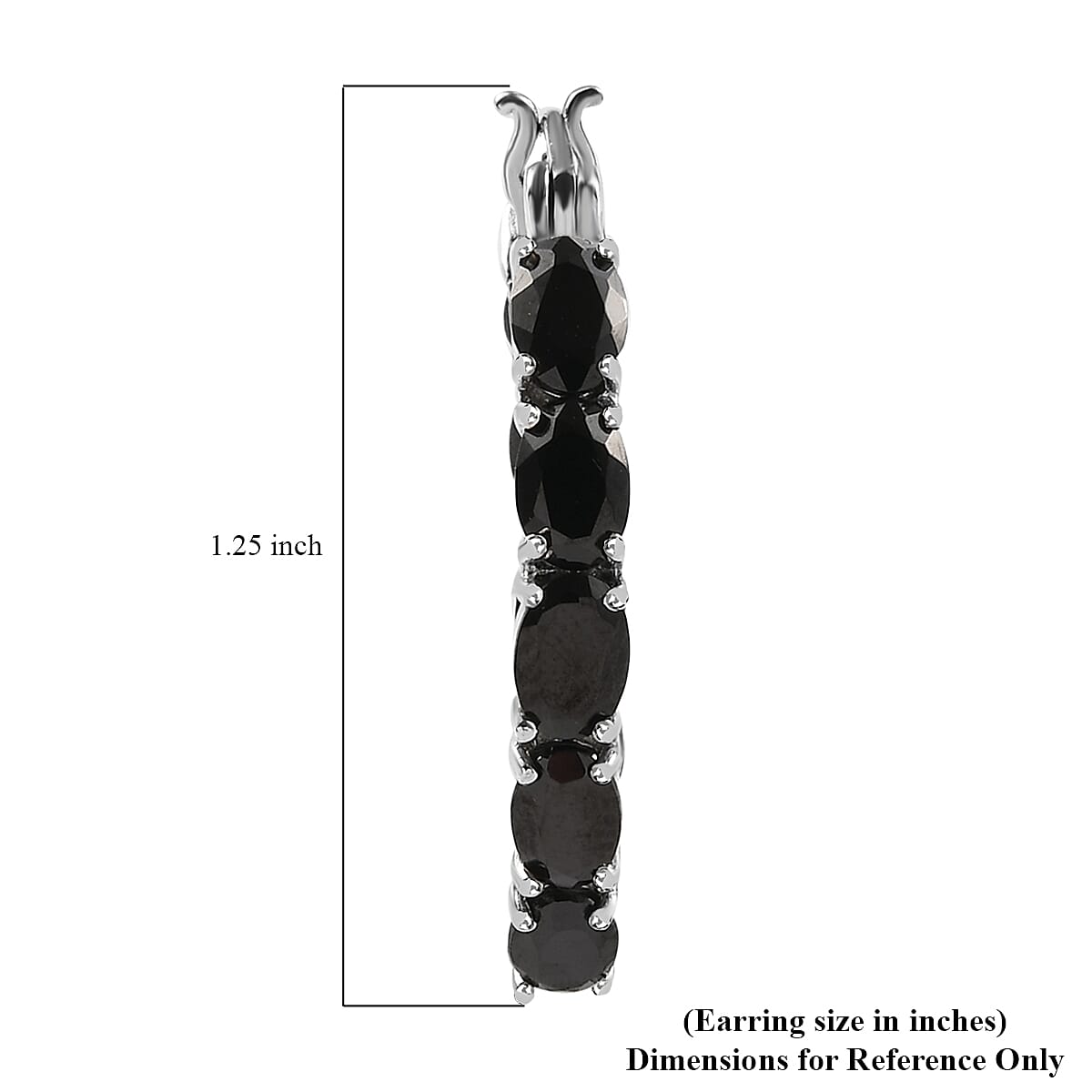 Buy D'Joy Elite Shungite Hoop Earrings, Shungite Hoops, Sterling Silver ...