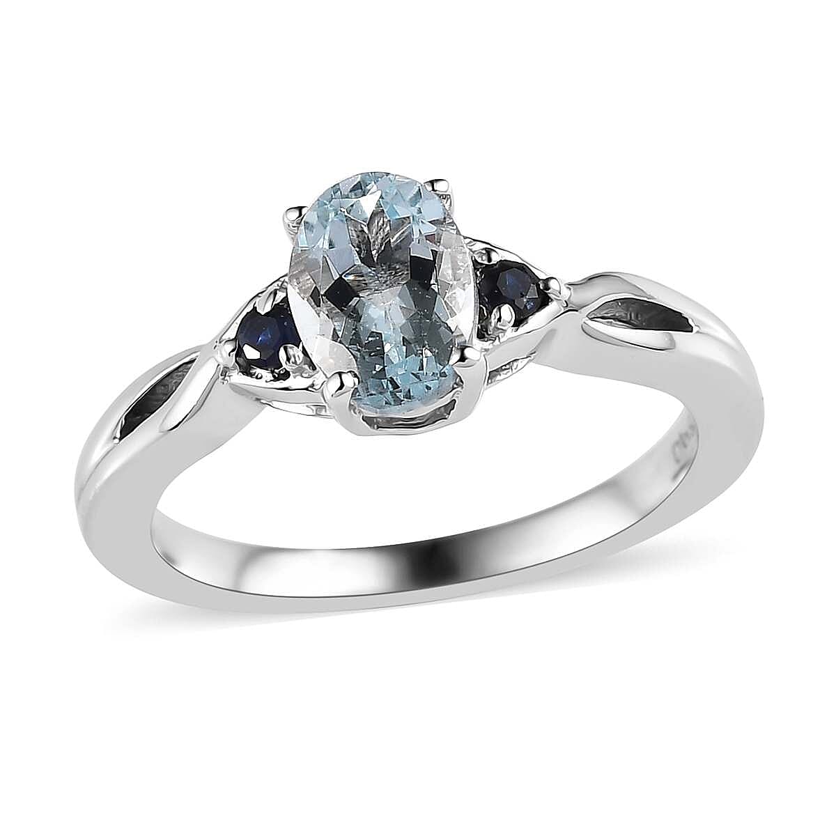 Buy Premium Mangoro Aquamarine and Kanchanaburi Blue Sapphire Infinity ...