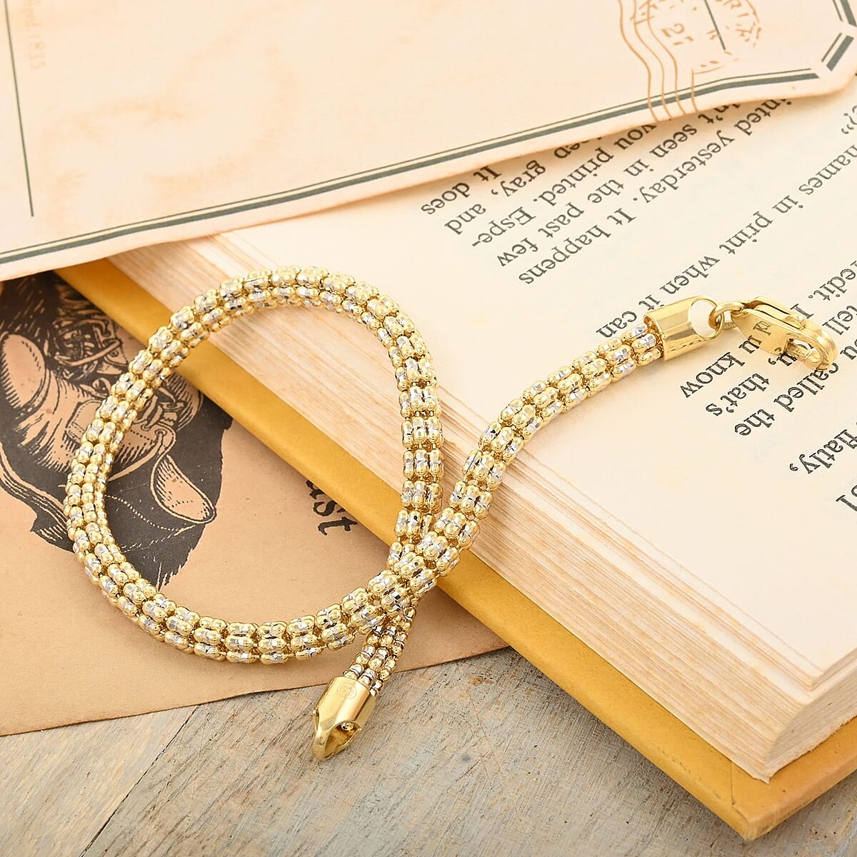 Buy 10K Yellow and White Gold 4mm Ice Bracelet (9.00 In) 10.70 Grams at ...