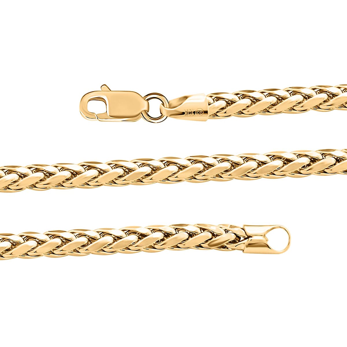 14K Yellow Gold 3mm Palma Chain Necklace 26 Inches 12.45 Grams