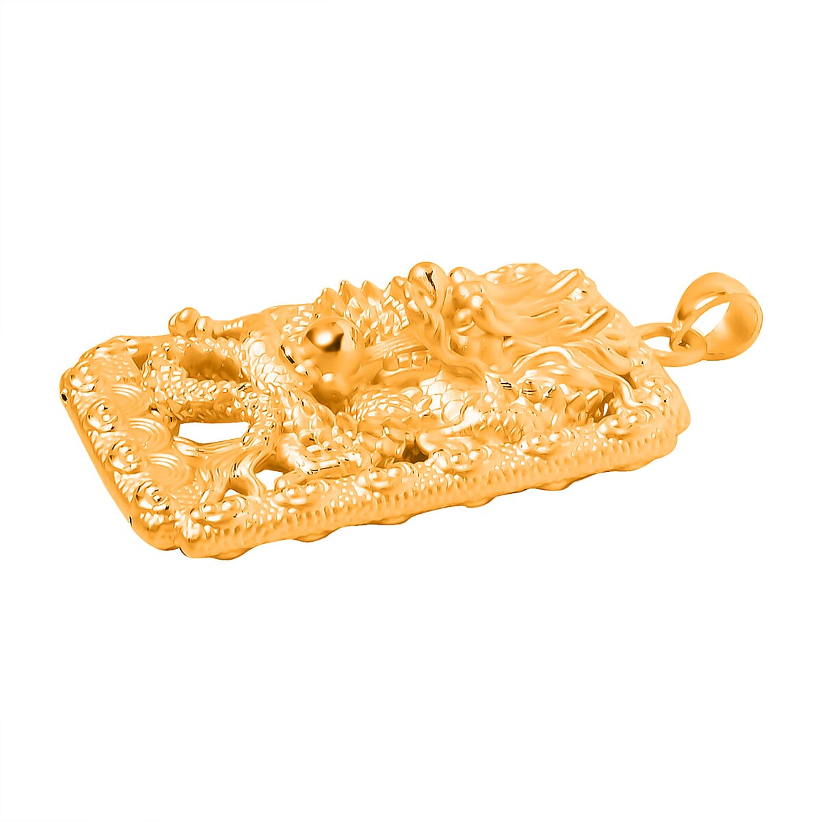 Buy 24K Yellow Gold Electroform Dragon Pendant 8.80 Grams at ShopLC.