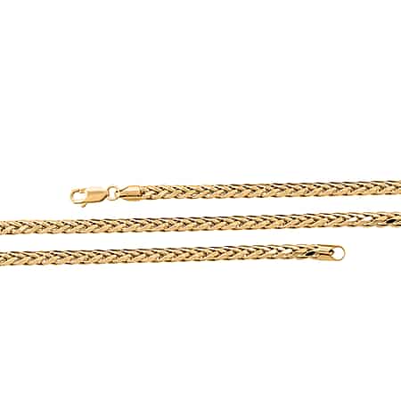 Buy 14K Yellow Gold 4mm Palma Chain Necklace 22 Inches 10.6 Grams at ...