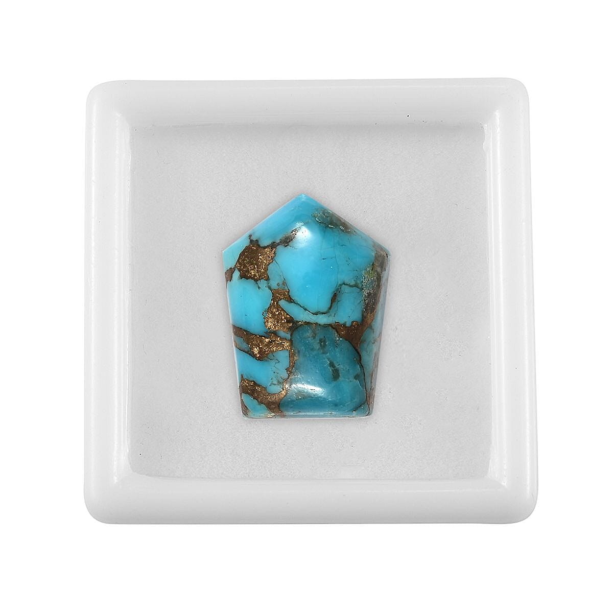 Buy AA Blue Turquoise (Fancy 16X12 mm) 8.37 ctw at ShopLC.