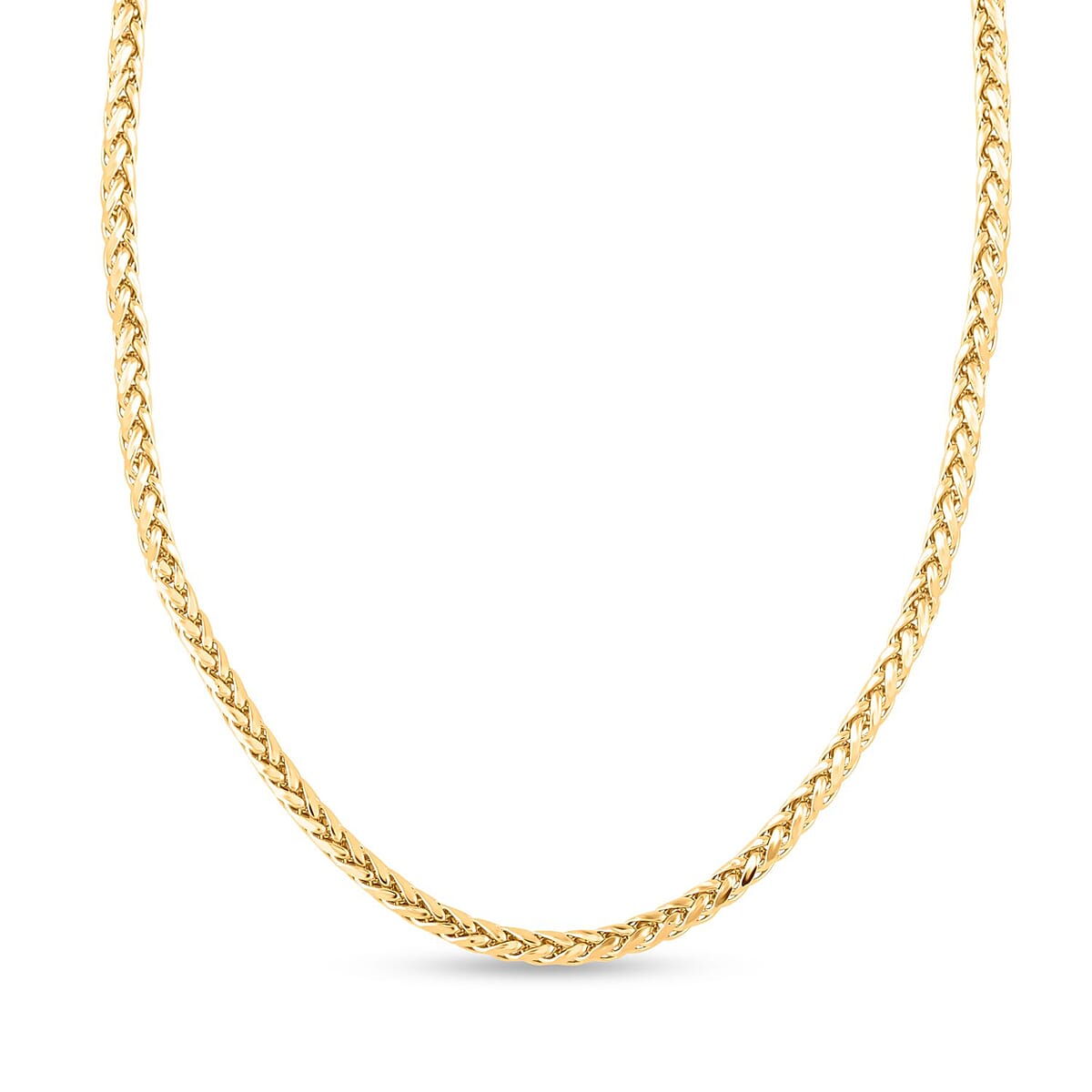 Buy 14K Yellow Gold 4mm Palma Chain Necklace (20 Inches) (13.30 g) at ...