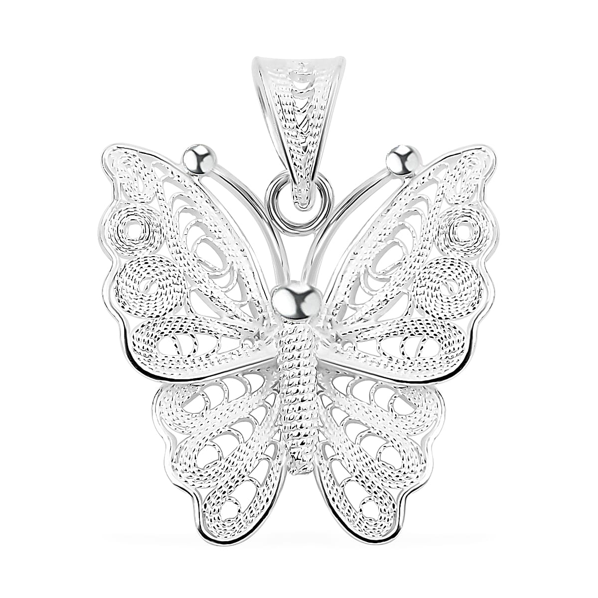 Buy Artistry Tarakashi Collection Sterling Silver Butterfly Pendant 1. ...