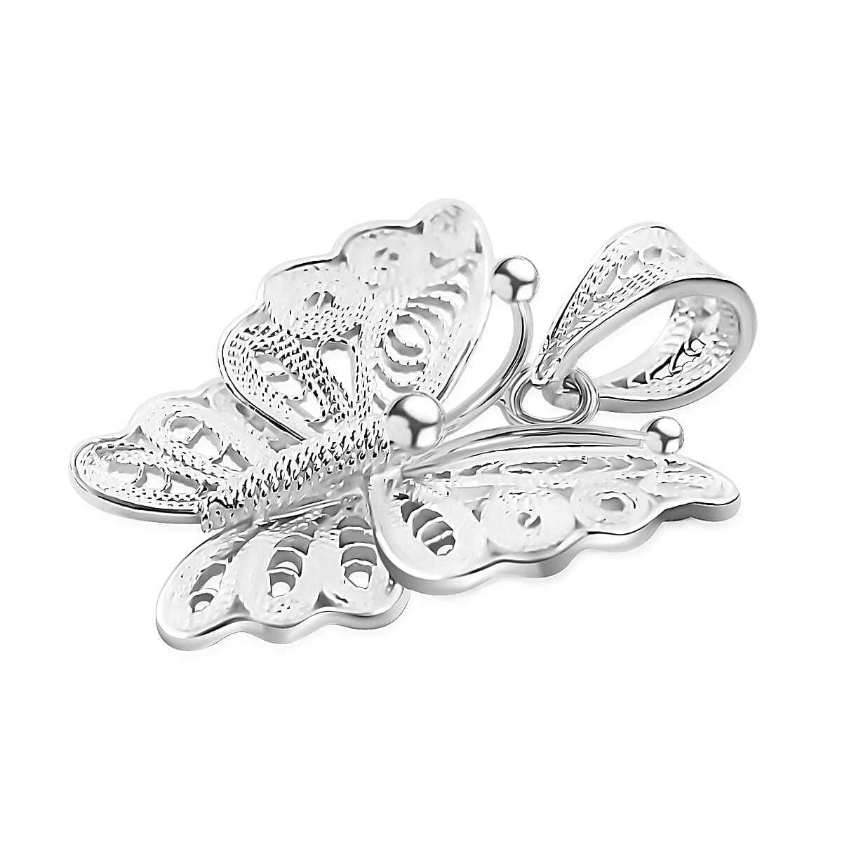 Buy Artistry Tarakashi Collection Sterling Silver Butterfly Pendant 1. ...