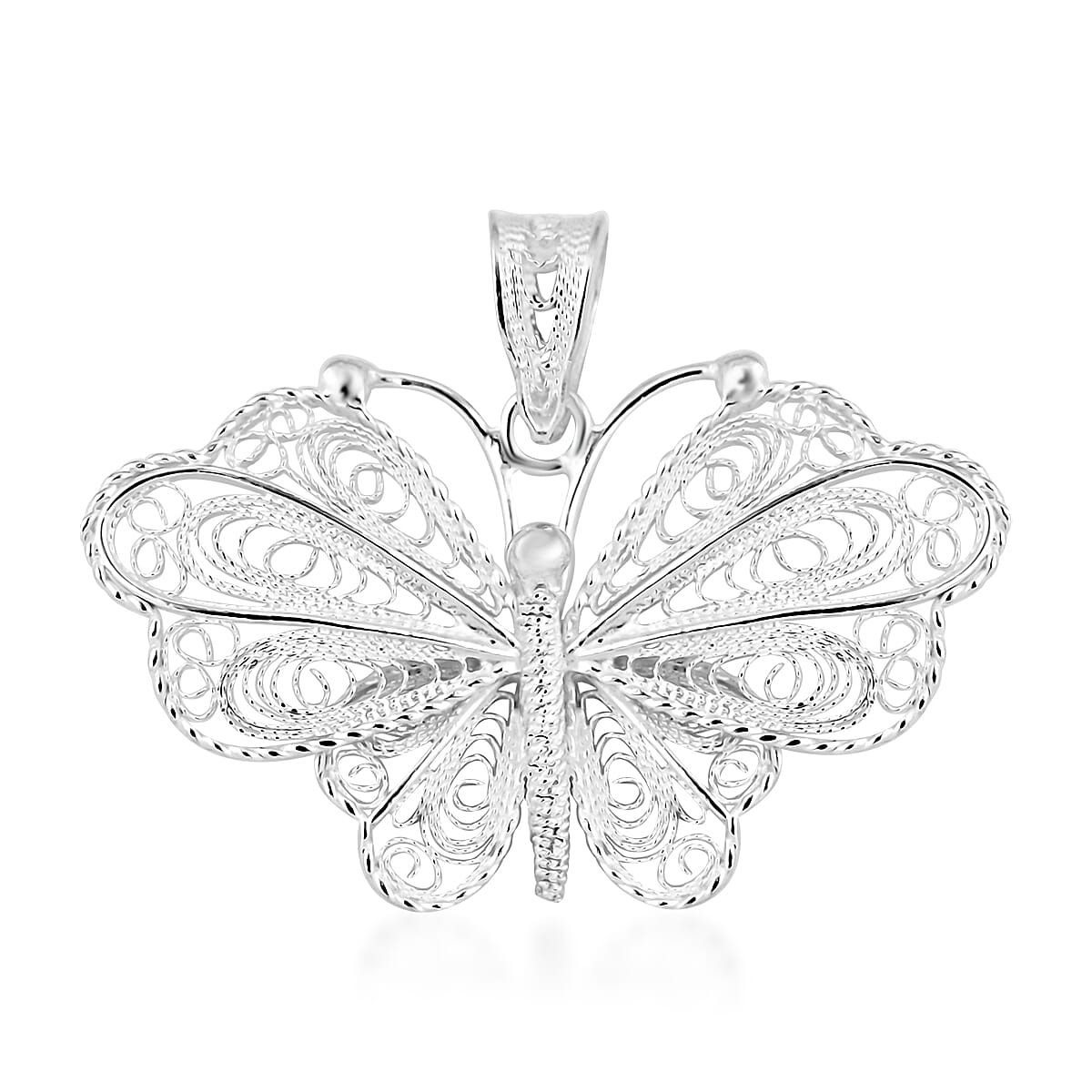 Buy Artistry Tarakashi Collection Sterling Silver Butterfly Pendant 2. ...