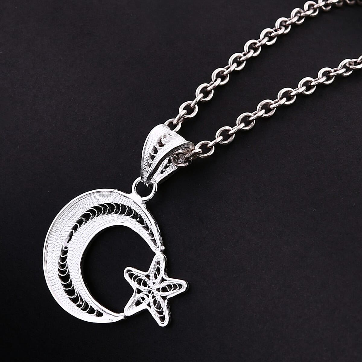 Buy Artistry Tarakashi Collection Sterling Silver Celestial Moon ...