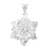 Buy Artistry Tarakashi Collection Sterling Silver Peony Floral Pendant ...