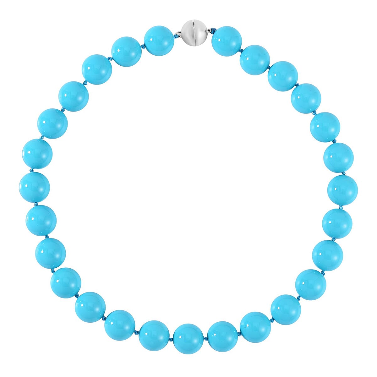 Buy Sleeping Beauty Color Shell Pearl Necklace 20 Inches in Stainless ...