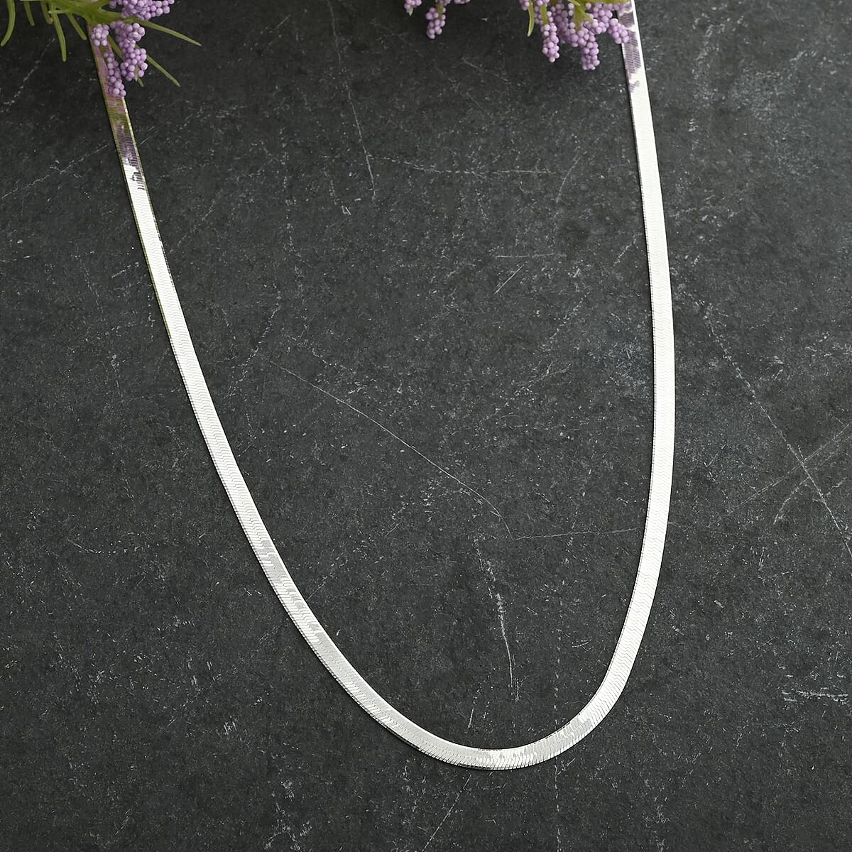 Buy Sterling Silver Herringbone Chain Made In Arezzo Italy Necklace 20