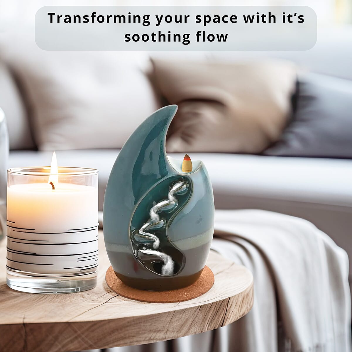 Buy Total Vision Cascading Ceramic Incense Burner with 10 Assorted ...