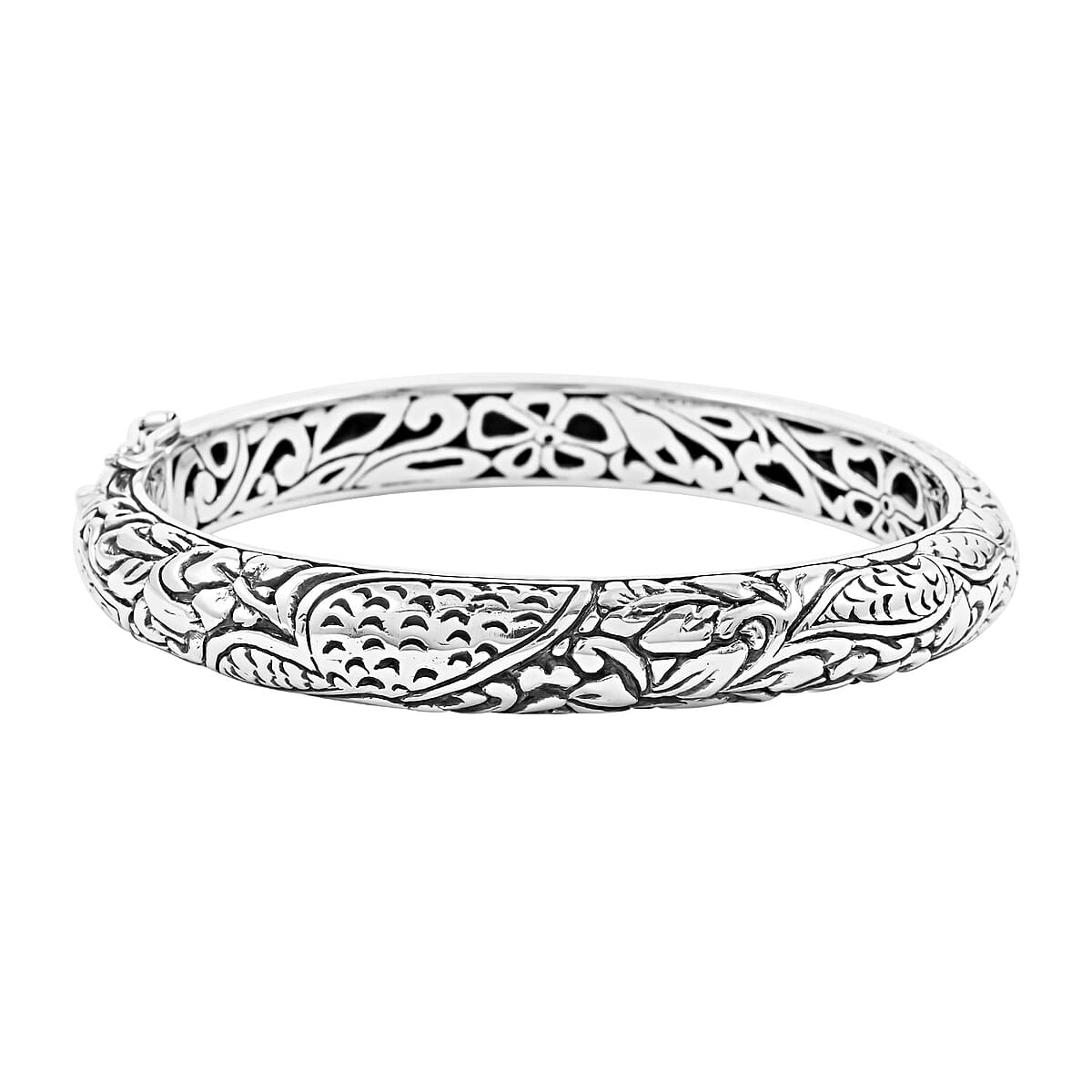 Buy Bali Legacy Sterling Silver Butterfly Bangle Bracelet (7.25 In) 42. ...