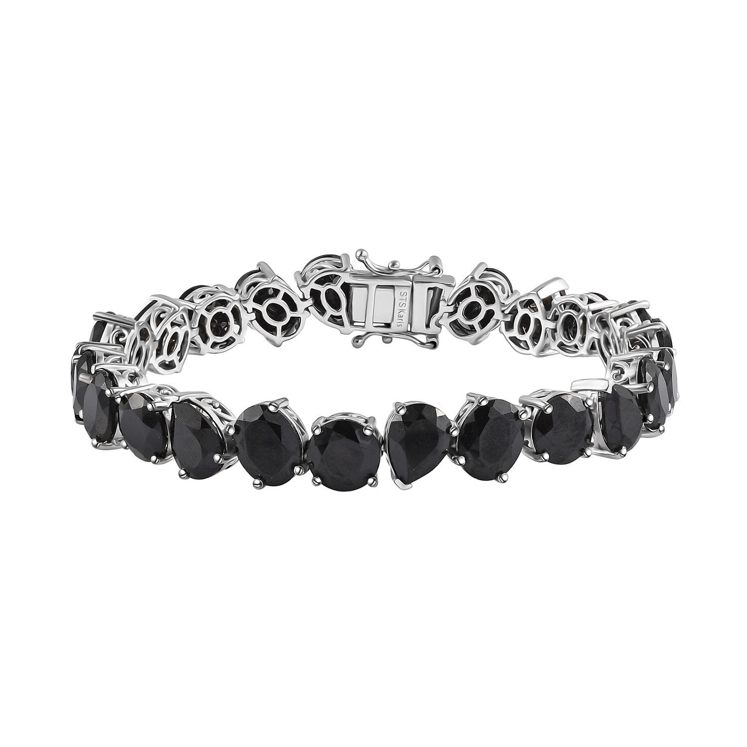 Black spinel tennis bracelet store