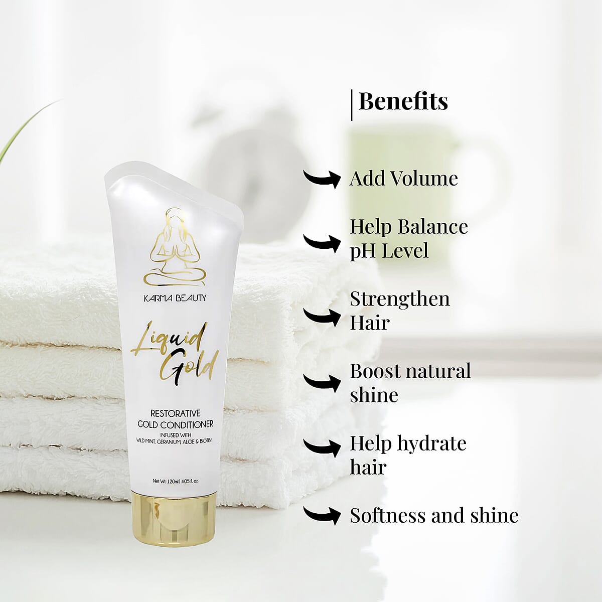 Buy Karma Beauty Liquid Gold Restorative Gold Infused Conditioner at ...