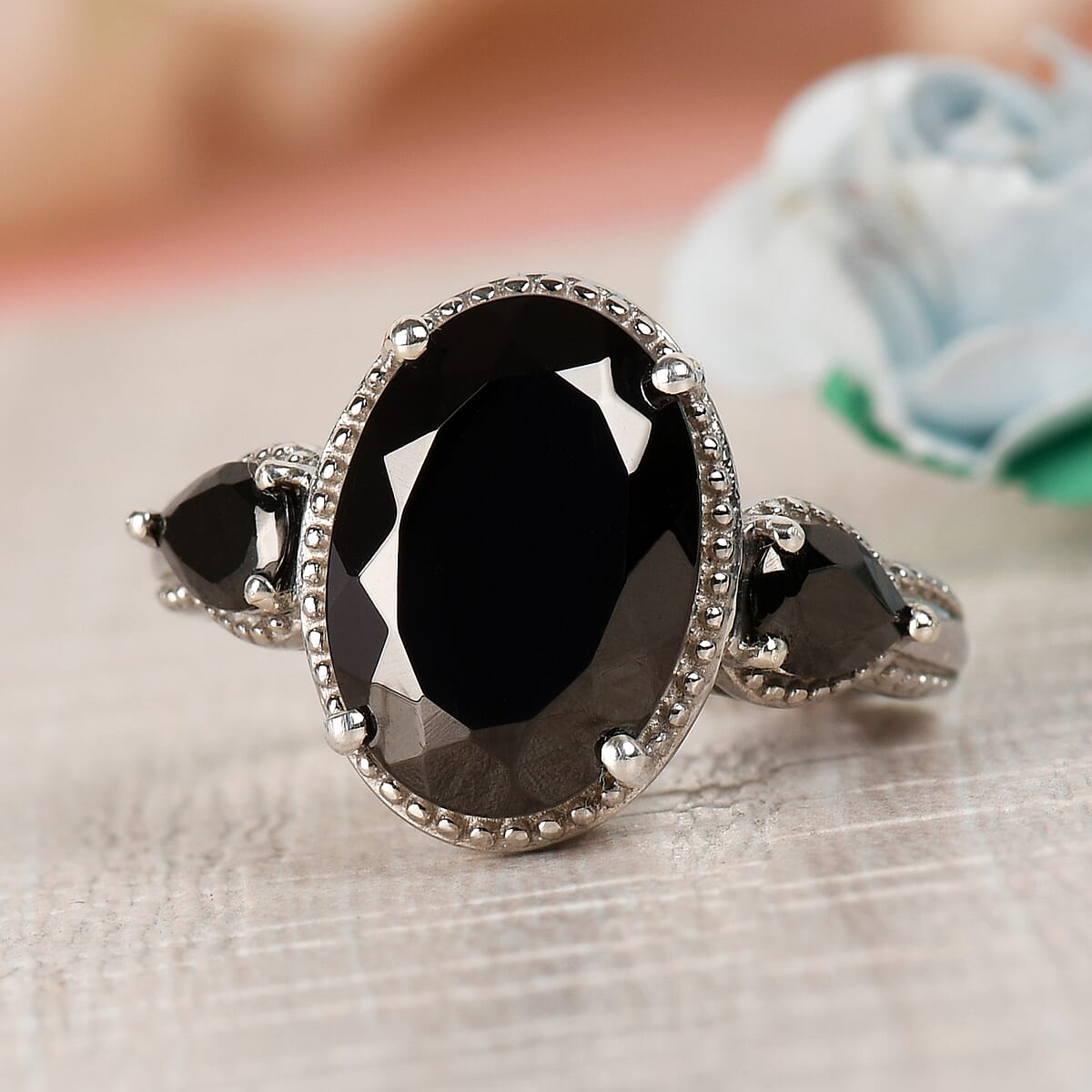 Buy Elite Shungite Ring in Platinum Over Sterling Silver 4.20 ctw at ...