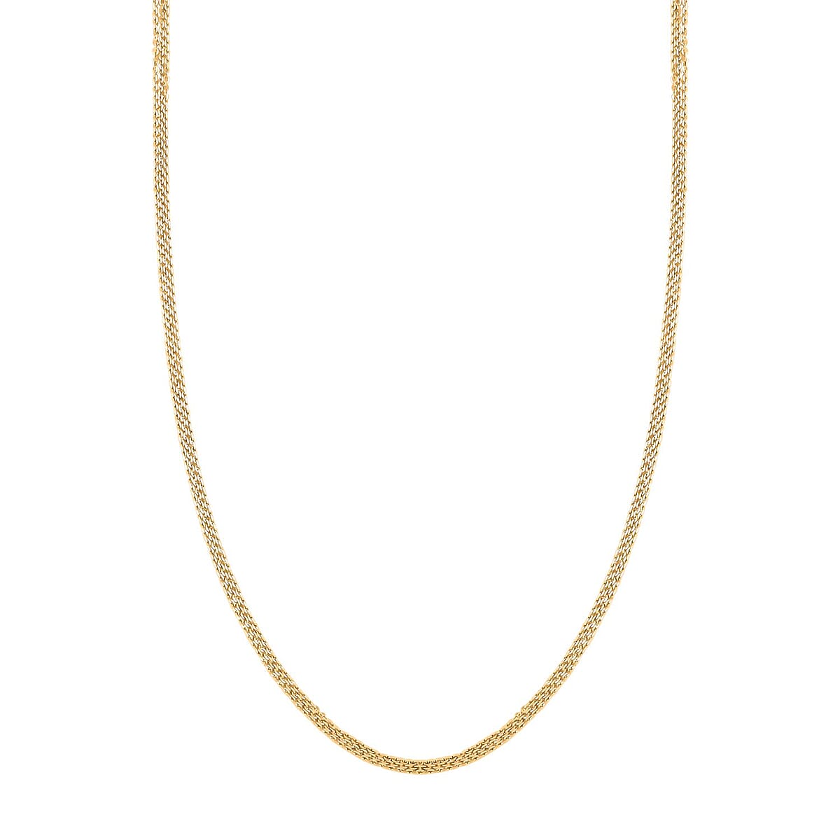 Buy Italian 14K Yellow Gold Over Sterling Silver Brillantina 3 Layer ...