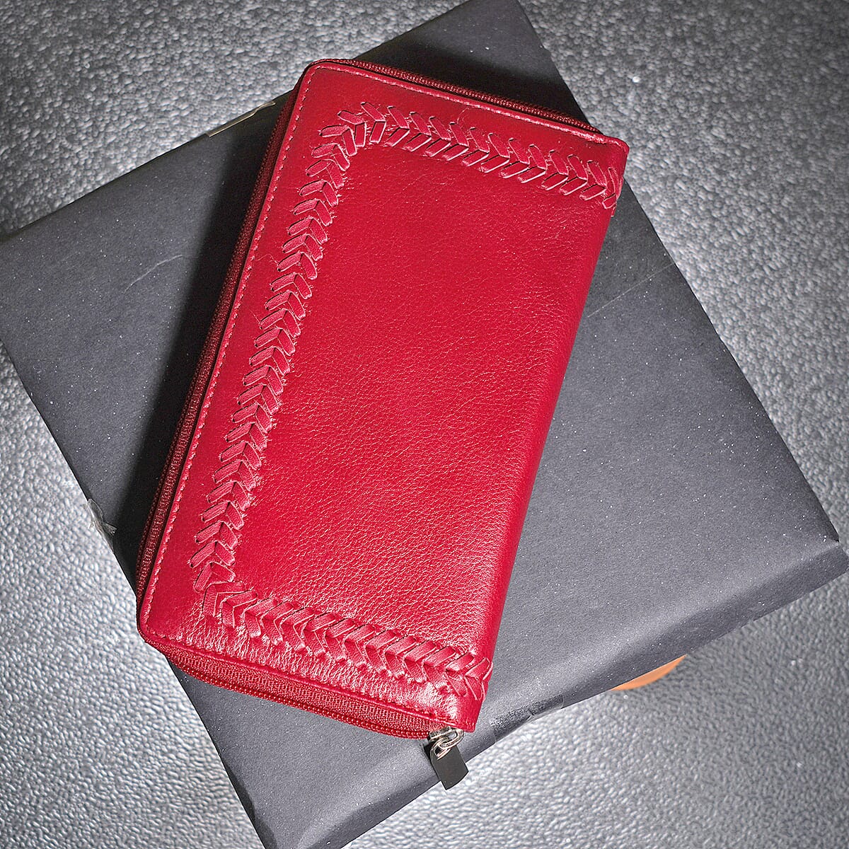 Buy Union Code Red Genuine Leather RFID Women's Wallet at ShopLC.