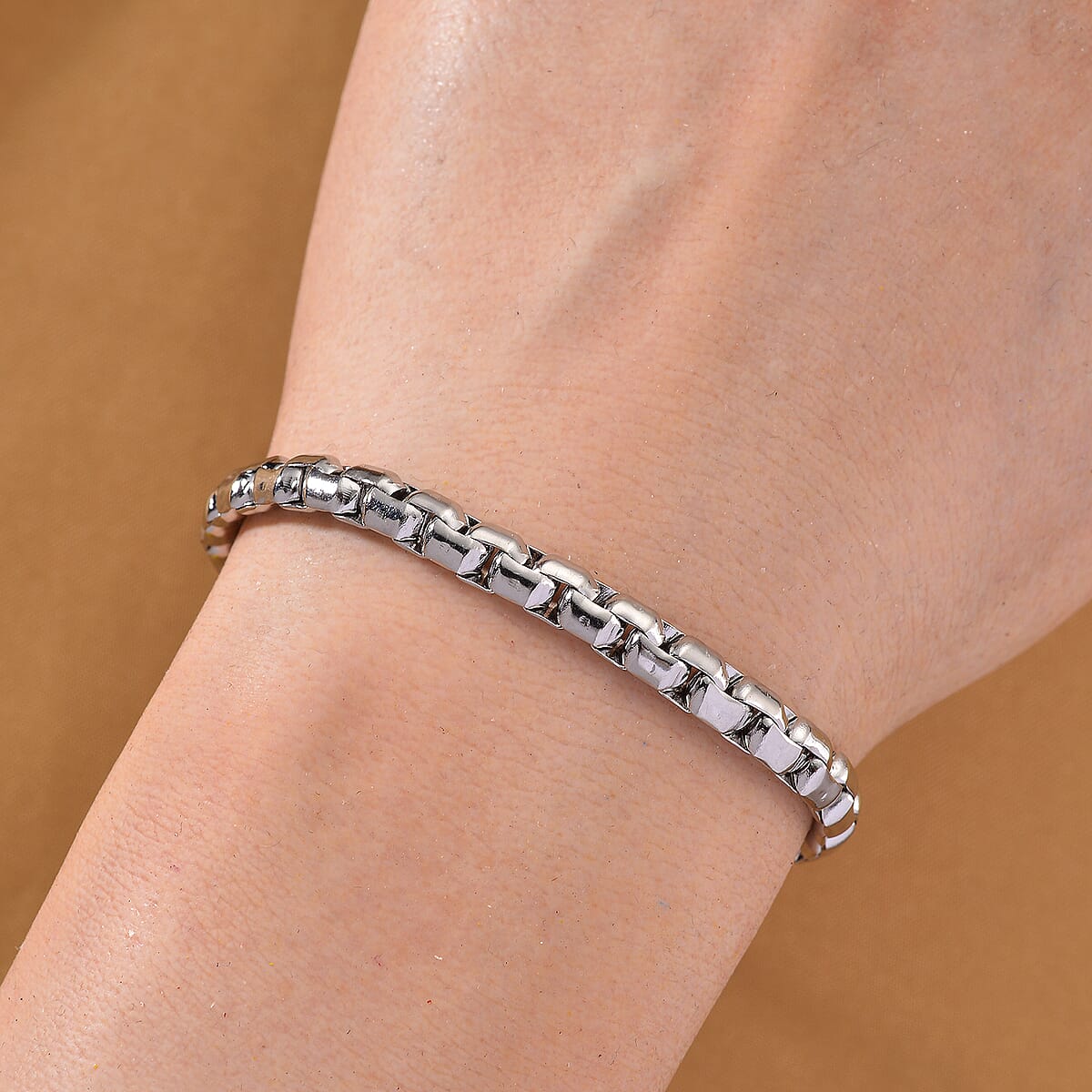 Buy Fancy Link Chain Bracelet in Stainless Steel (7-9In) at ShopLC.