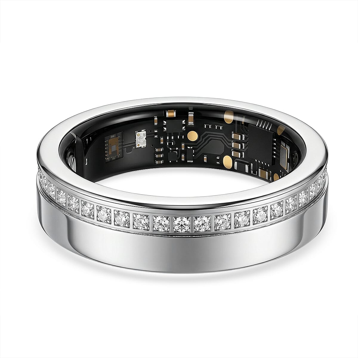 Buy Livmore Moissanite 0.10 ctw Multifunctional V1 Smart Ring in ...