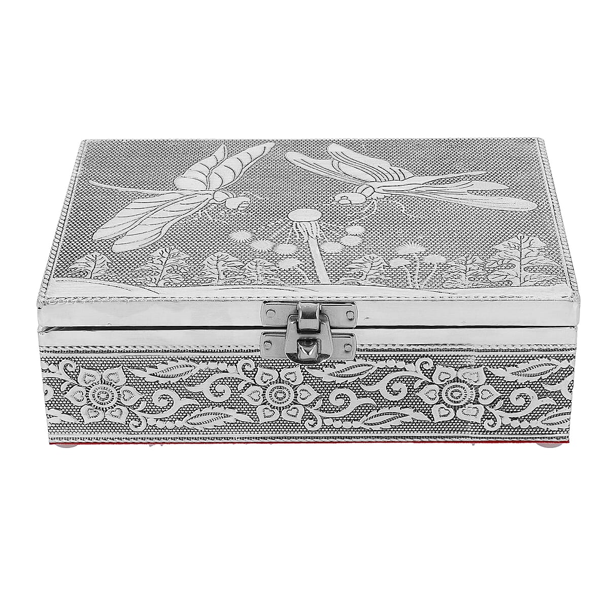 Buy Dragonfly and Butterfly Embossed Aluminium Oxidized Set of 2 ...