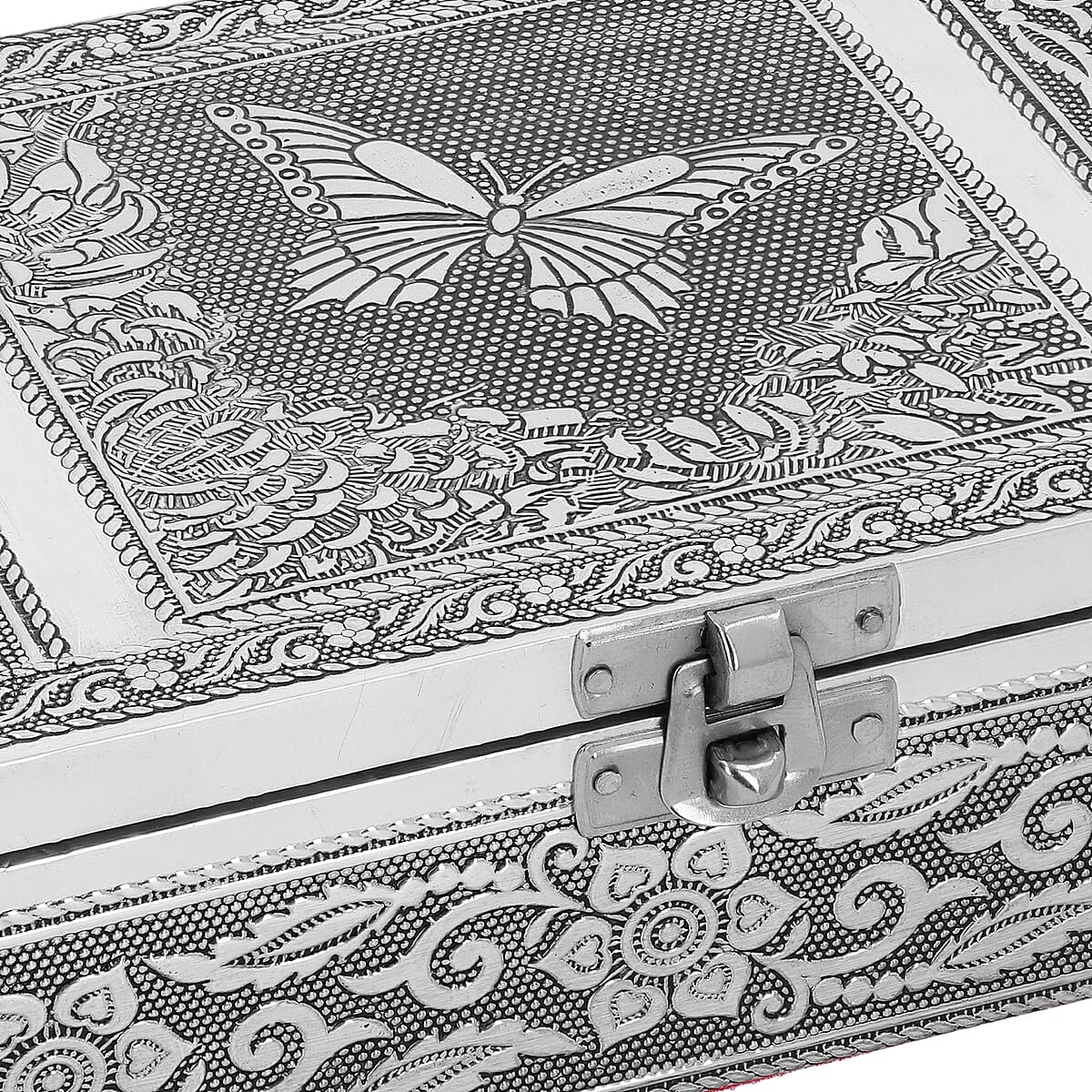 Buy Dragonfly and Butterfly Embossed Aluminium Oxidized Set of 2 ...