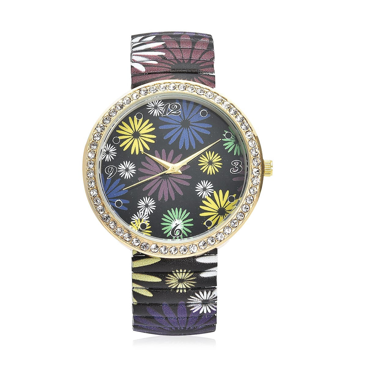 Buy Strada Austrian Crystal Japanese Movement Daisy Flower Pattern ...