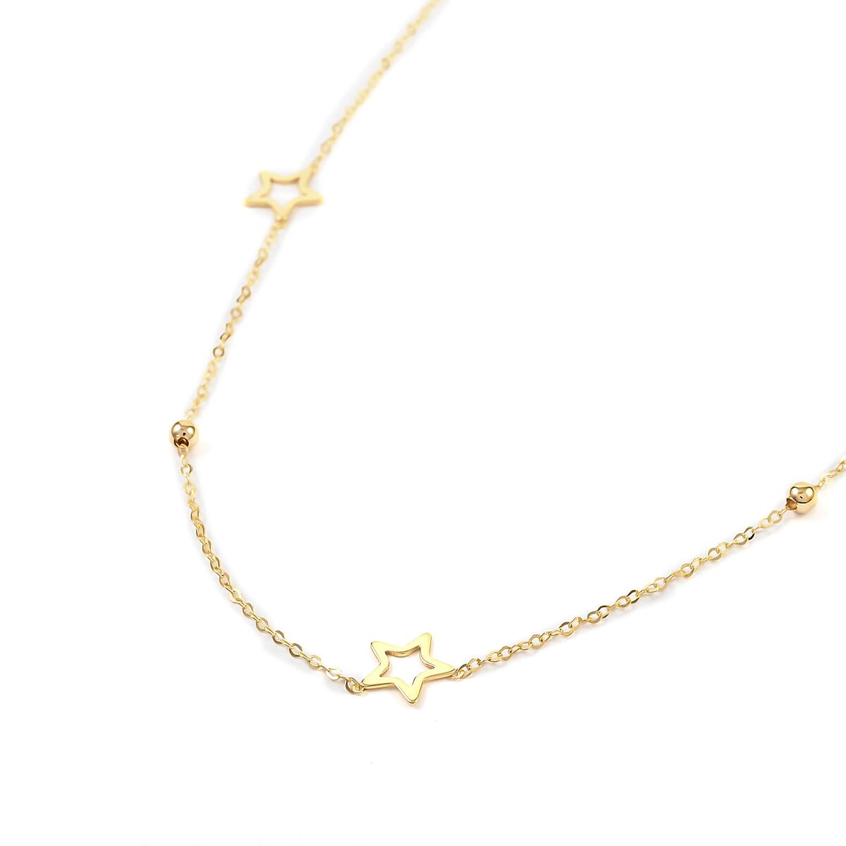 Buy Maestro Gold Collection Italian 10K Yellow Gold 7mm Stars and Beads ...